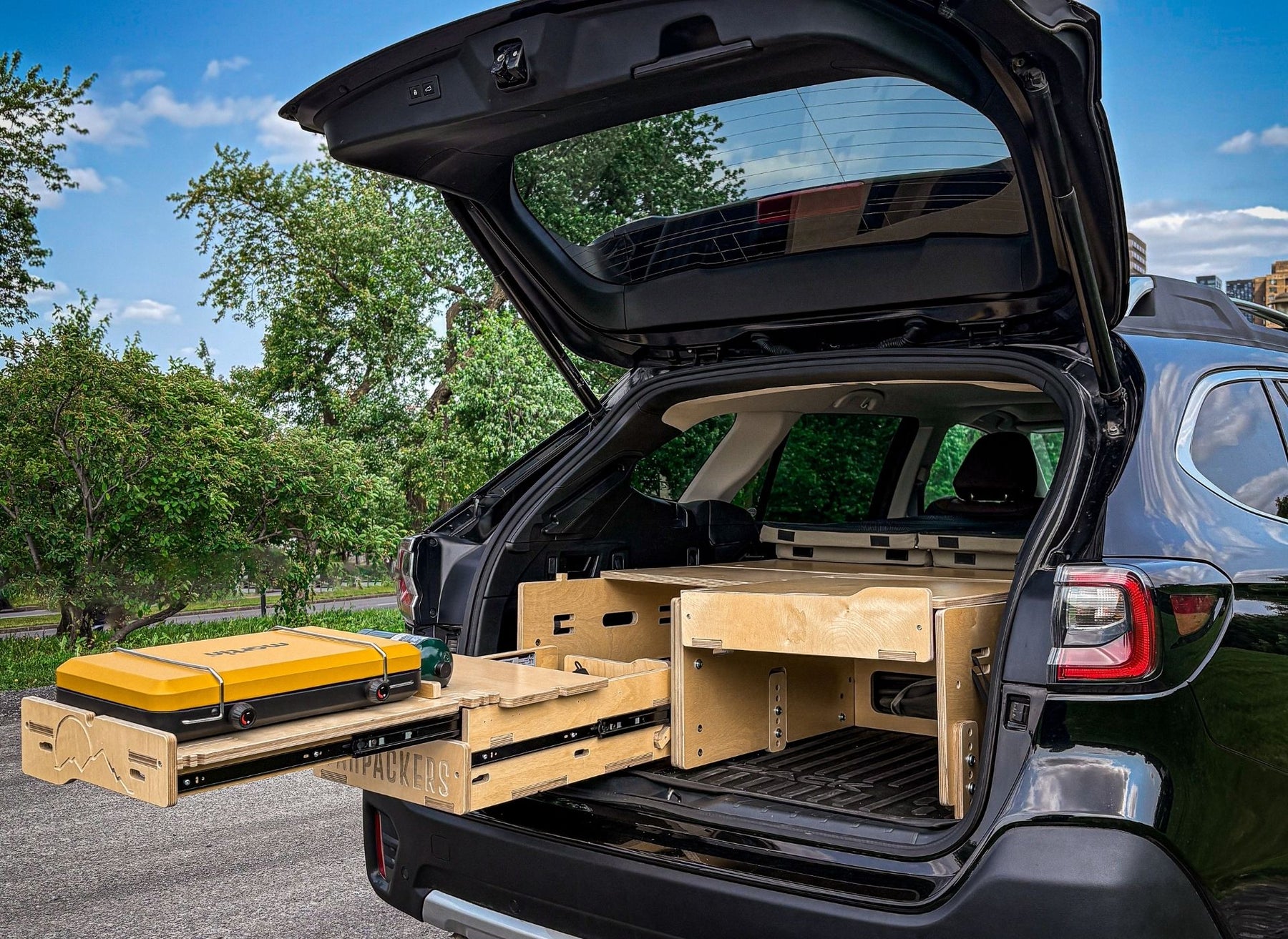 Car-camping kit - modular conversion kit for SUV | Vanpackers®